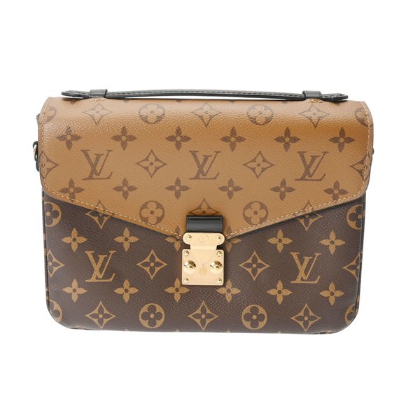 Louis Vuitton | Bags | Louis Vuitton Monogram Reverse Pochette Metis Mm Brown M44876 Womens ...